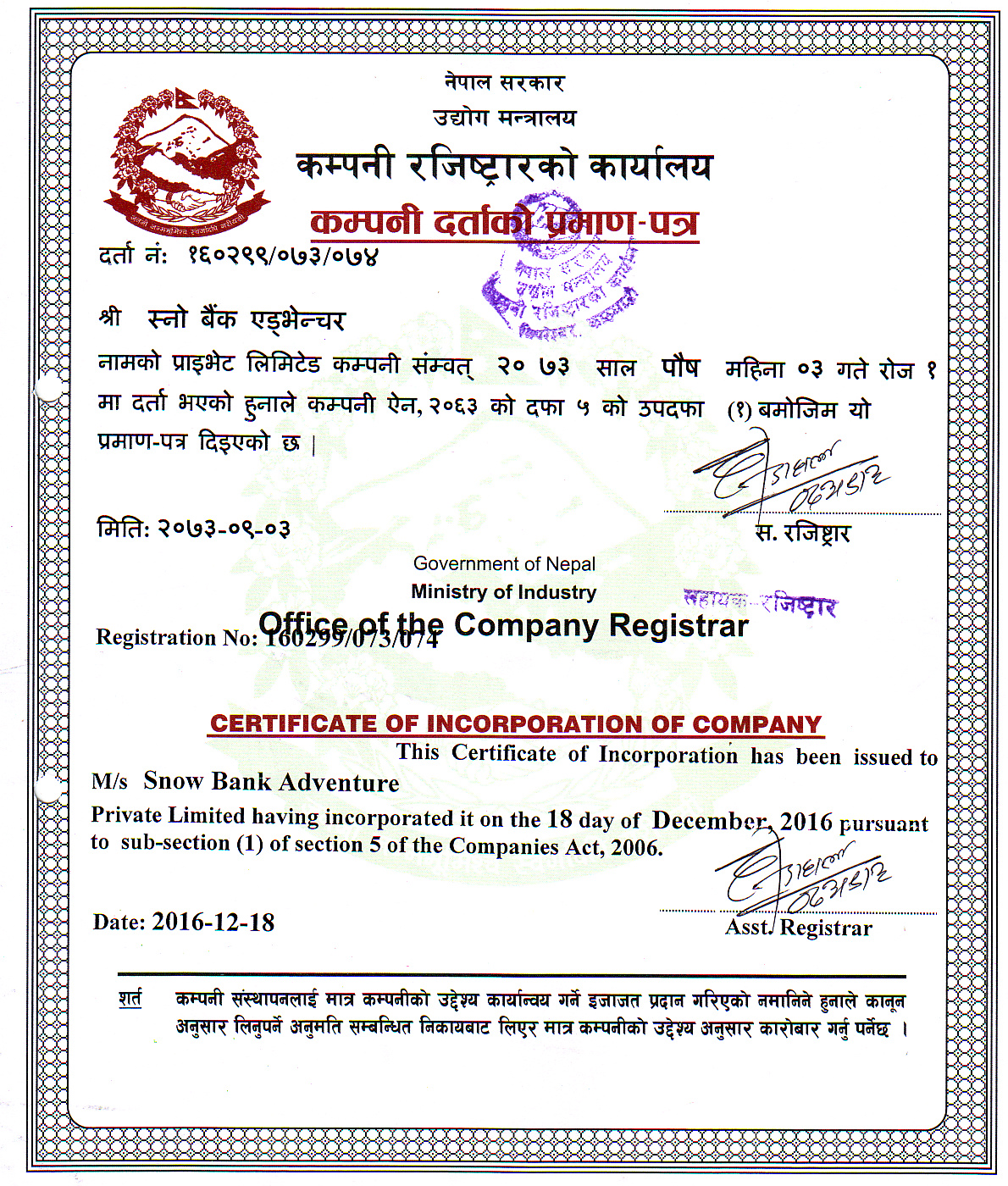 Government Company Register